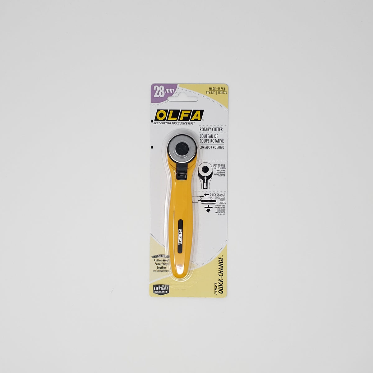 OLFA - Quick-Blade Change Rotary Cutter (28mm) – Spack Craft Fabric